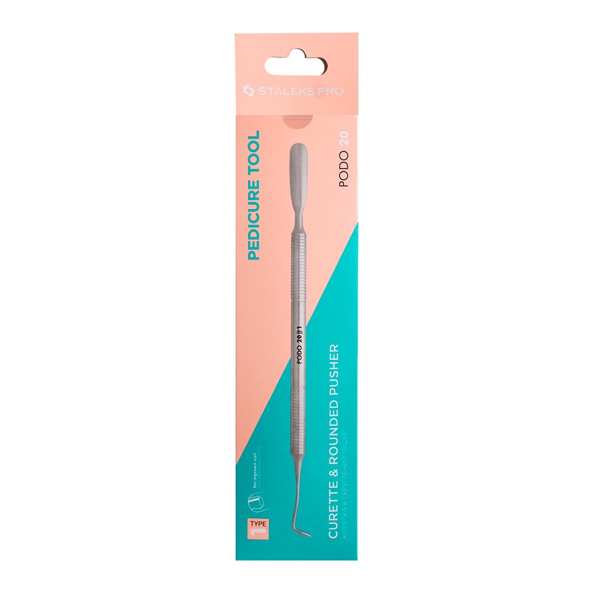 Pusher + Curette Pédicure Expert 20 Type 1 Staleks - Fraise Nail Shop